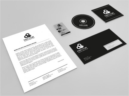Corporate Identity for 'Eight Films' - Logo-Designer.co