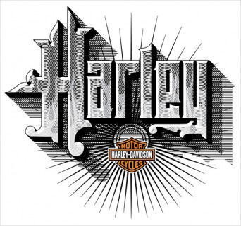 Typographic Branding: Harley-Davidson Apparel - Logo-Designer.co