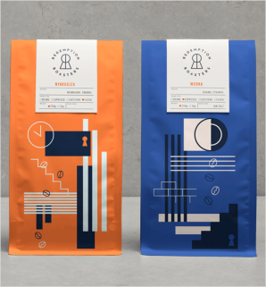 ‘Redemption Roasters’ Coffee Gets Branded by Here Design - Logo-Designer.co