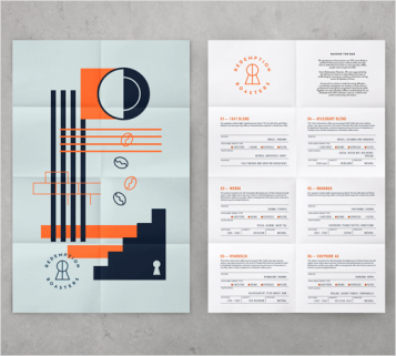 ‘Redemption Roasters’ Coffee Gets Branded by Here Design - Logo-Designer.co