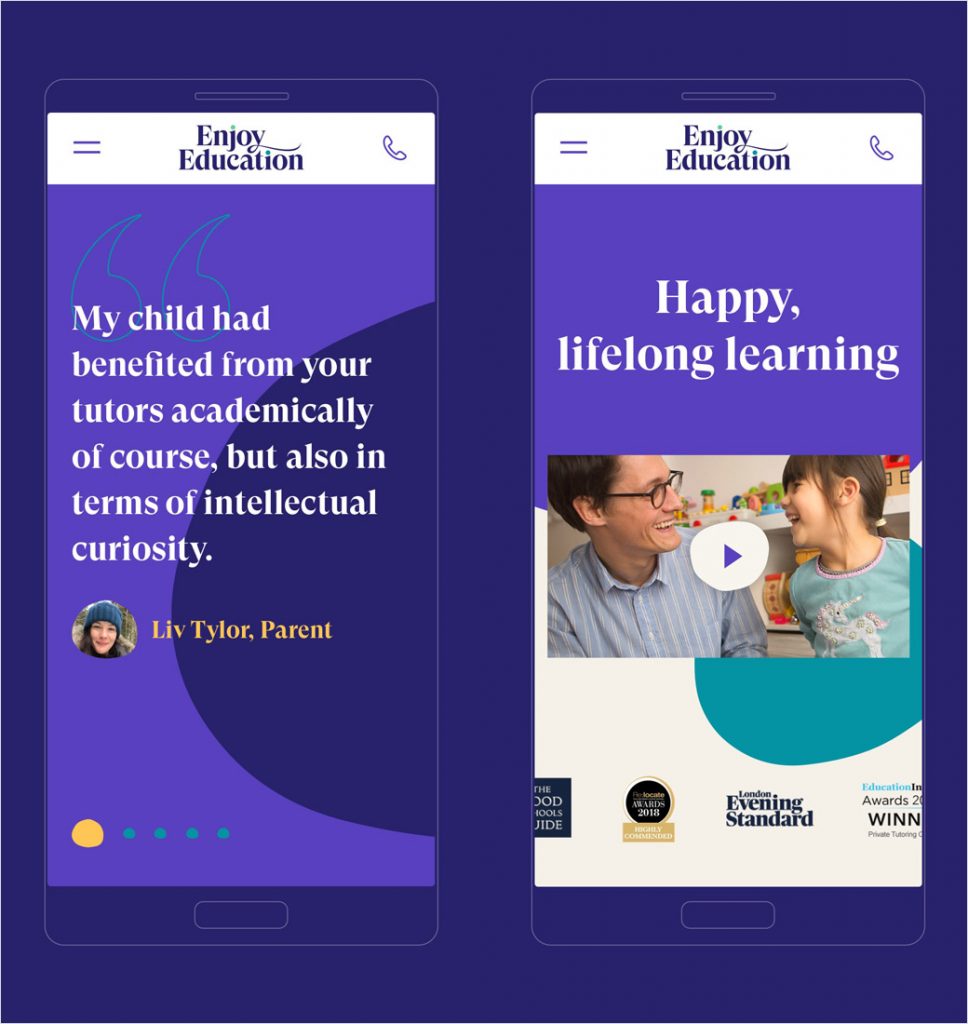 'Enjoy Education' Gets New Logo and Identity by Studio Output - Logo ...