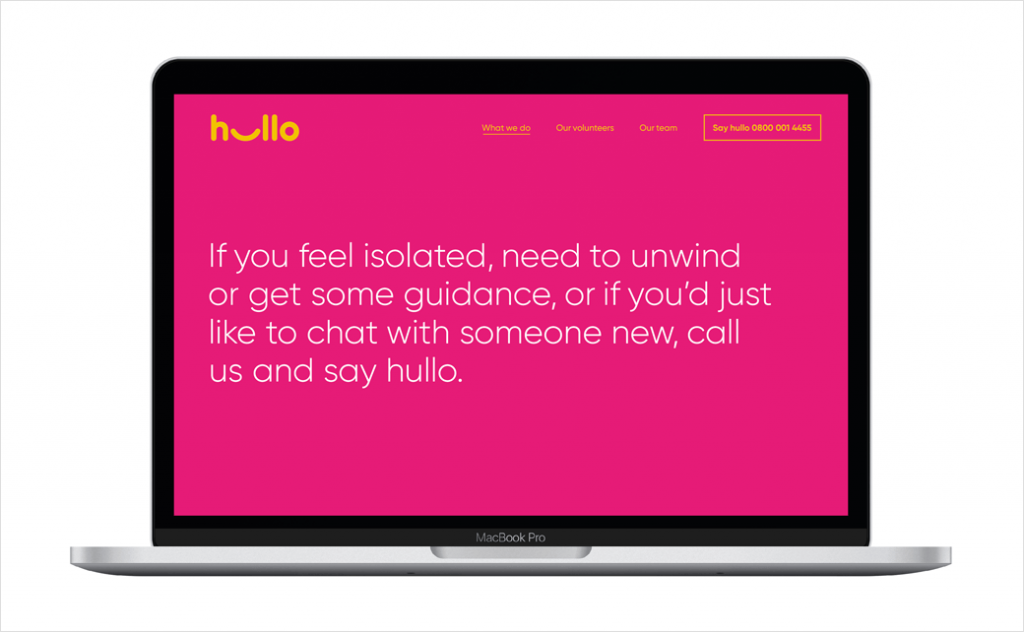 Offthetopofmyhead Brands New Non-Profit – 'Hullo' - Logo-Designer.co