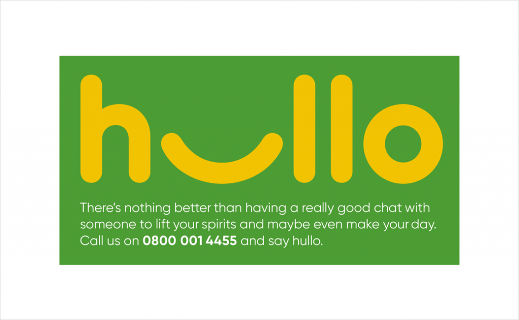 Offthetopofmyhead Brands New Non-Profit – 'Hullo' - Logo-Designer.co