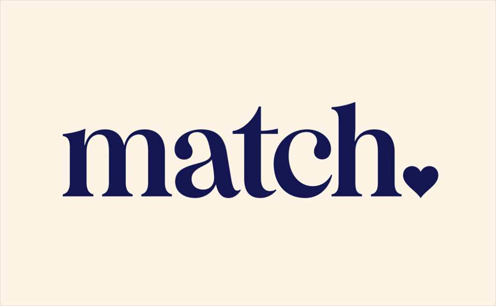 Online Dating Site Match Launches New Look by COLLINS - Logo-Designer.co