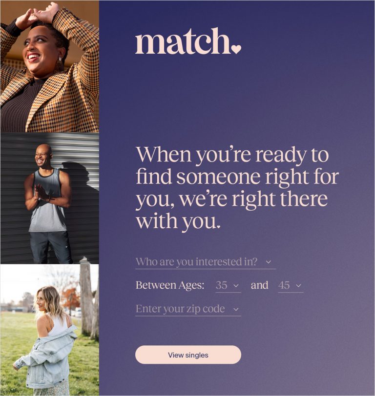 Online Dating Site Match Launches New Look by COLLINS - Logo-Designer.co