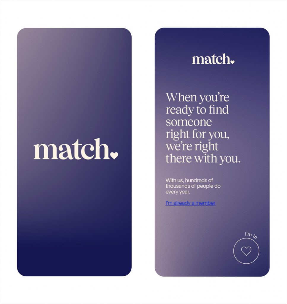 Online Dating Site Match Launches New Look by COLLINS - Logo-Designer.co