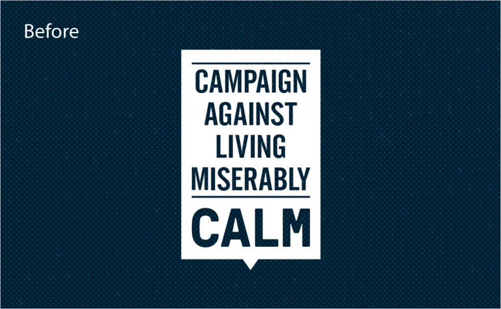 Suicide Prevention Charity CALM Given New Look by Output - Logo-Designer.co