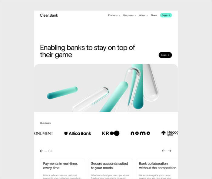 ClearBank Gets New Logo and Identity by Output - Logo-Designer.co