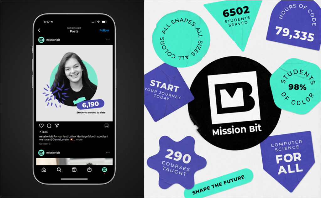 Not-For-Profit Mission Bit Gets New Logo and Identity by Sans Serif - Logo-Designer.co