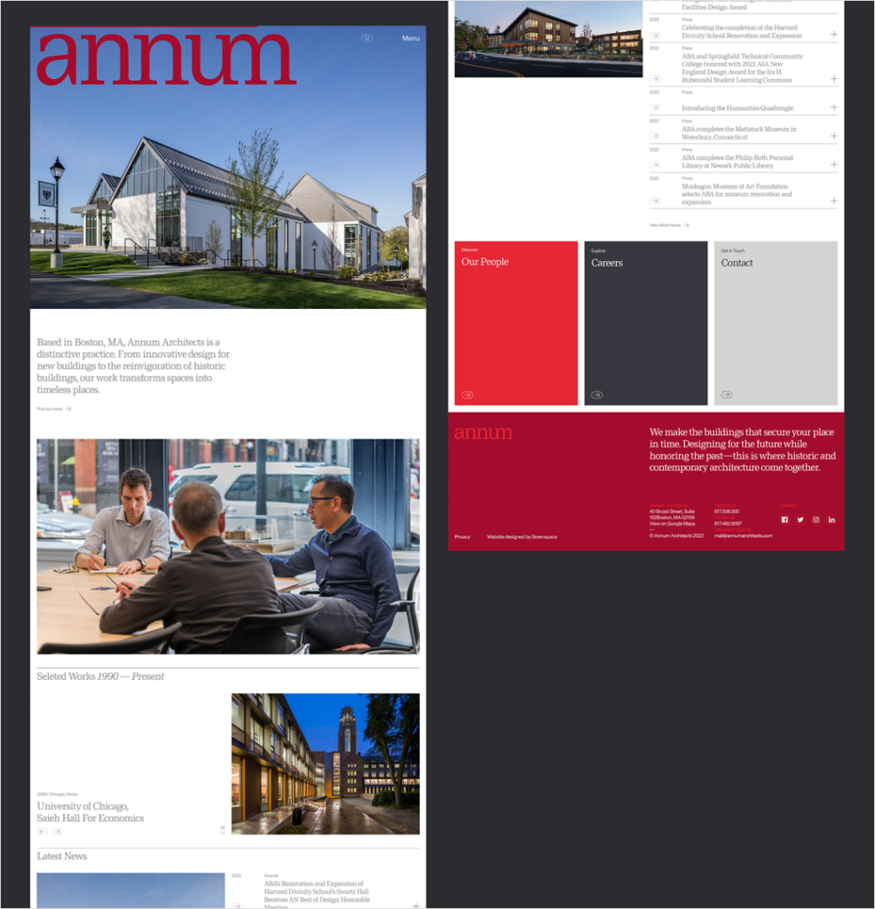 Annum Architects Reveal New Logo and Branding with Design by Greenspace ...
