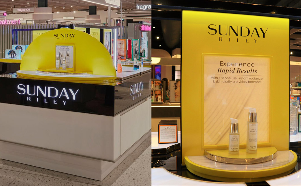 Free The Birds Redesigns Sunday Riley’s In-Store Logo and Branding ...