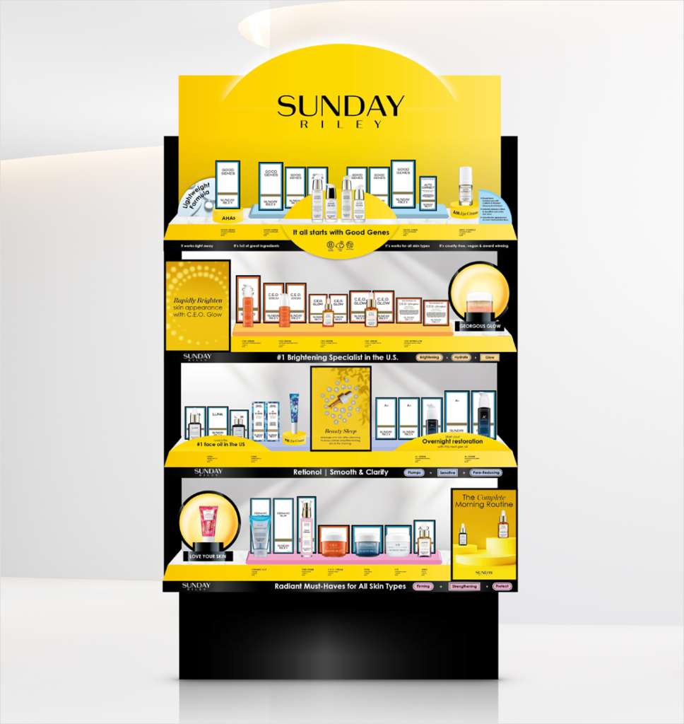 Free The Birds Redesigns Sunday Riley’s In-Store Logo and Branding ...