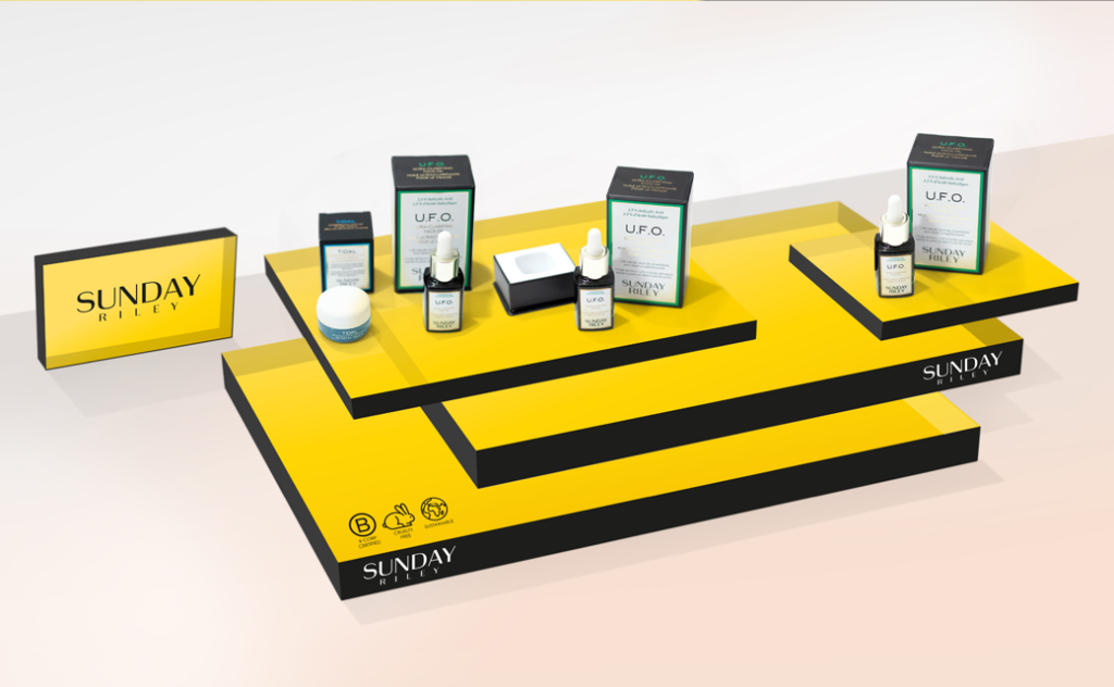 Free The Birds Redesigns Sunday Riley’s In-Store Logo and Branding ...