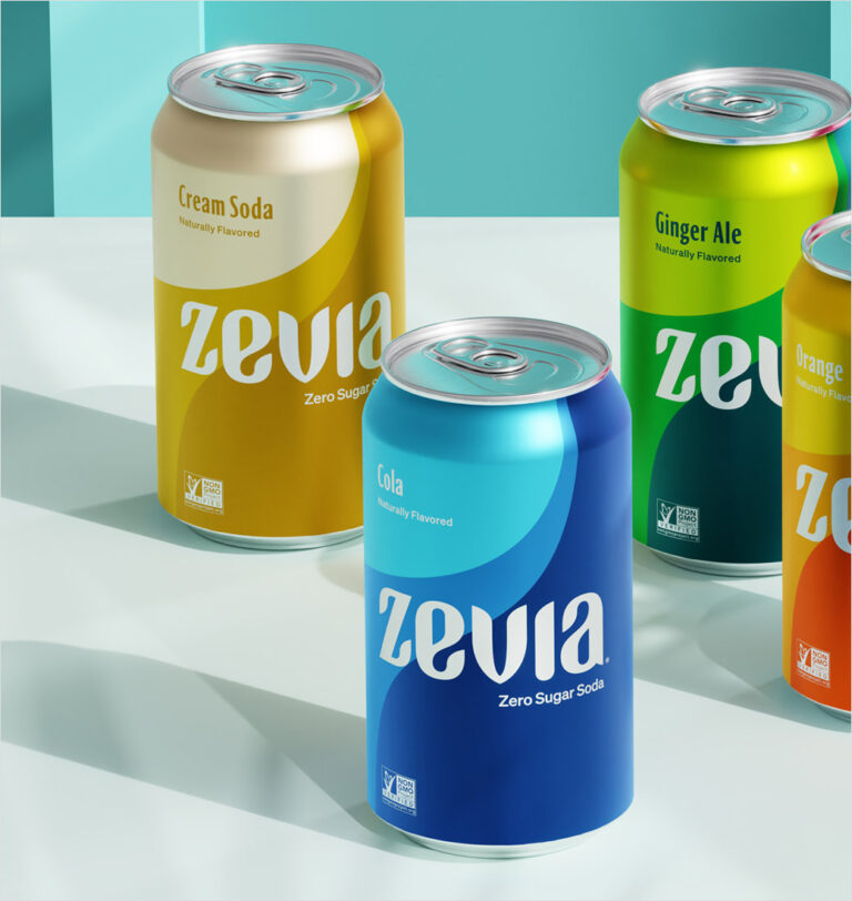 Soda Brand Zevia Unveils New Logo and Packaging Design - Logo-Designer.co