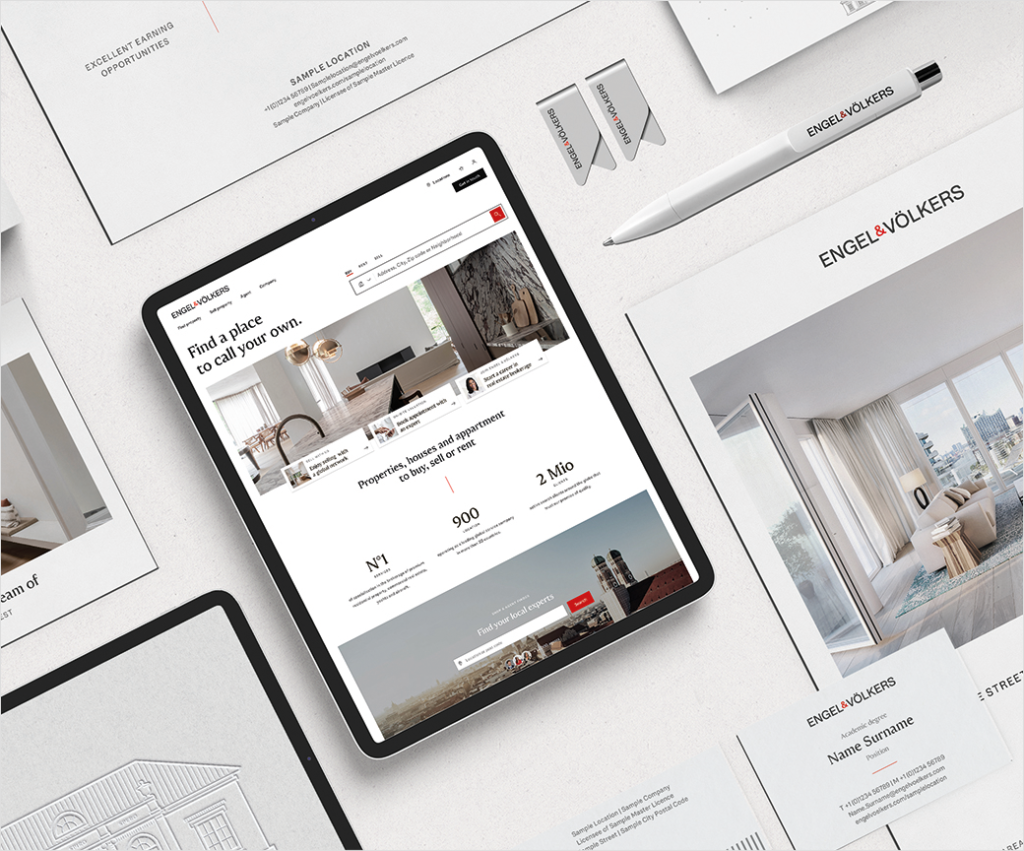 Saffron Rebrands German Real Estate Agency – Engel & Völkers - Logo ...