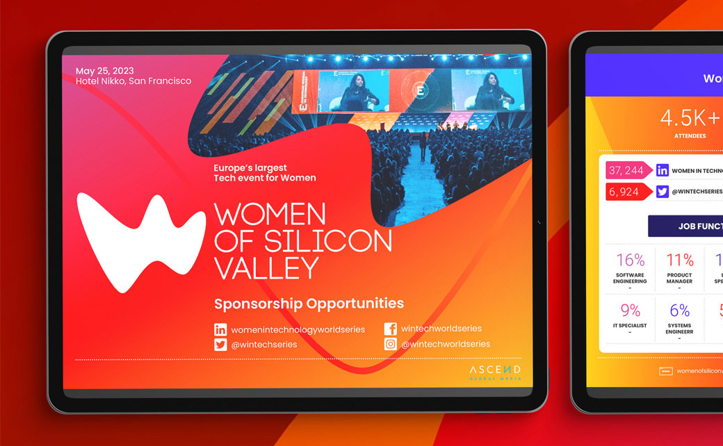 Women in Tech World Series Gets New Logo and Branding by Form - Logo-Designer.co