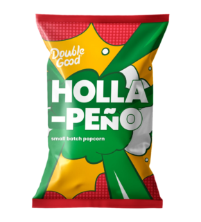 Double Good Popcorn Unveils New Logo and Packaging Design - Logo ...