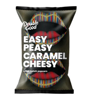 Double Good Popcorn Unveils New Logo and Packaging Design - Logo ...