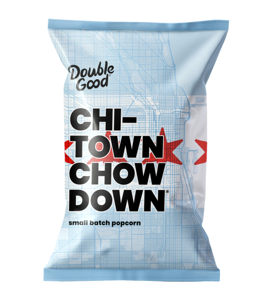 Double Good Popcorn Unveils New Logo and Packaging Design - Logo ...