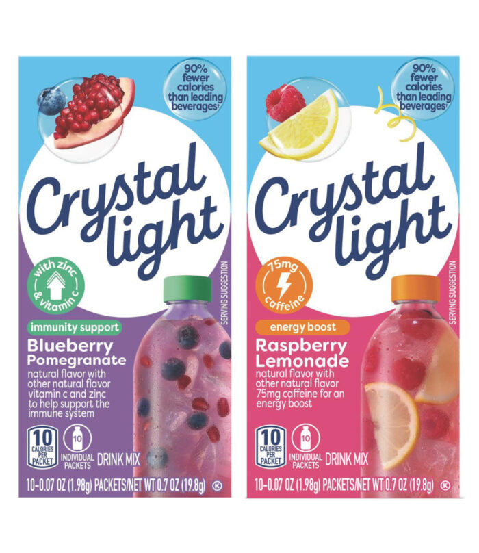Soft Drink Brand Crystal Light Debuts New Logo and Packaging Design ...