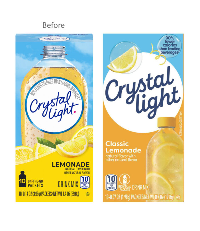 Soft Drink Brand Crystal Light Debuts New Logo and Packaging Design ...
