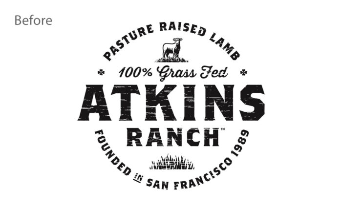 Meat Brand Atkins Ranch Reveals New Logo and Packaging Design - Logo ... Meat Brand Atkins Ranch Reveals New Logo and Packaging Design - Logo ...
