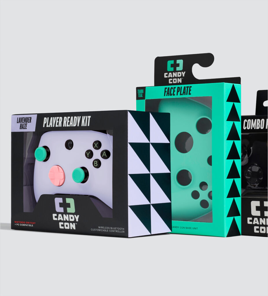 WMH&I Designs Logo and Packaging for New 'CANDY CON' Gamepads - Logo ...