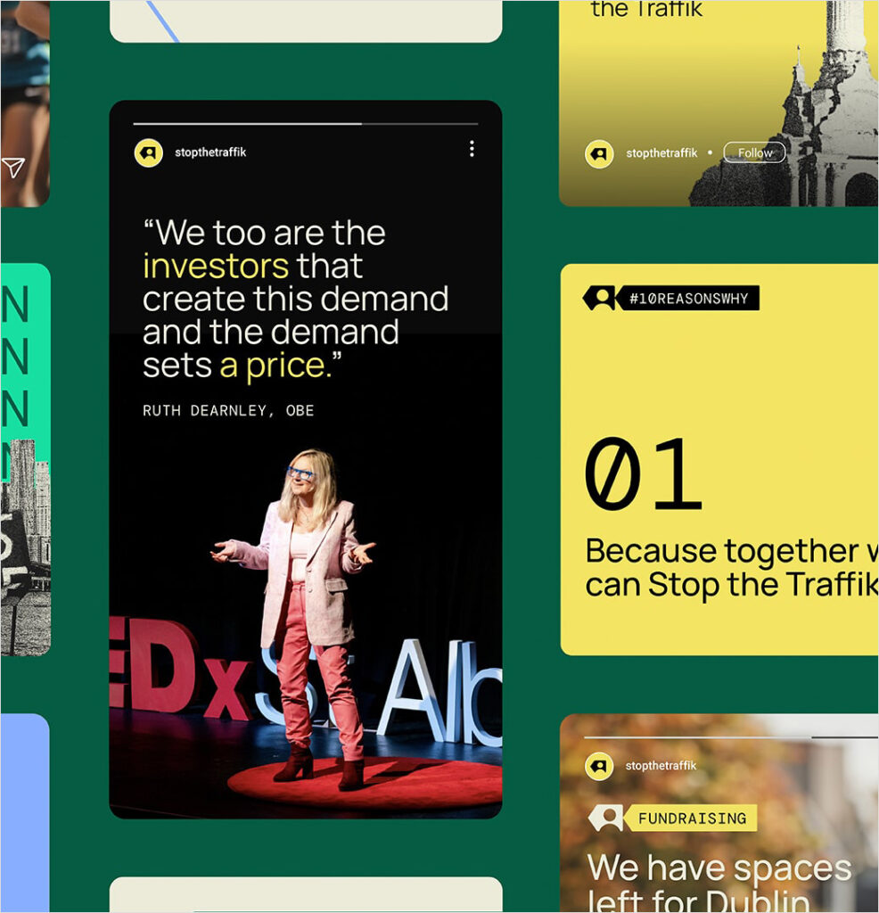 Fold7Design Rebrand STOP THE TRAFFIK - Logo-Designer.co