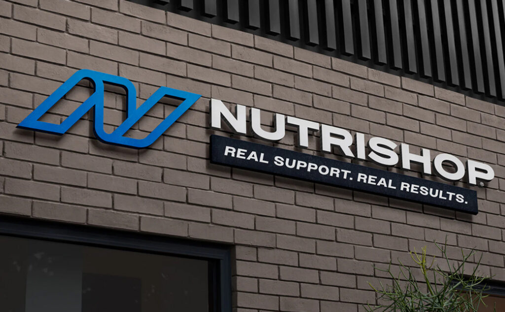 Supplements Brand Nutrishop Unveils New Logo and Identity - Logo-Designer.co