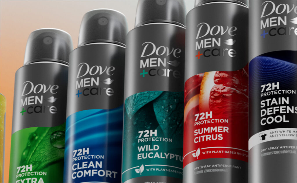 Dove Men+Care Deodorants Get New Packaging Design by JDO - Logo-Designer.co