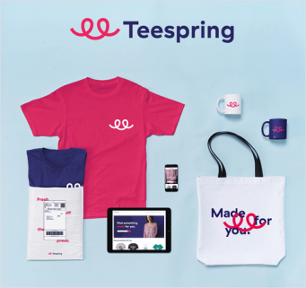 Teespring Unveils New Logo and Branding - Logo Designer