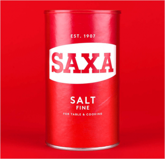 Saxa Salt Gets New Logo and Packaging by Robot Food - Logo-Designer.co