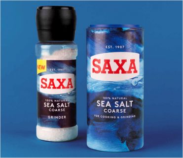 Saxa Salt Gets New Logo and Packaging by Robot Food - Logo-Designer.co