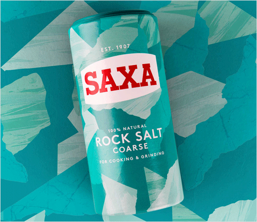 Saxa Salt Gets New Logo and Packaging by Robot Food - Logo Designer