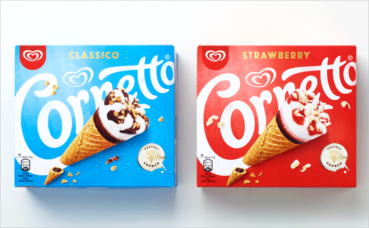Cornetto Gets New Logo and Packaging by Design Bridge - Logo-Designer.co