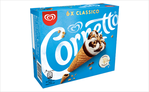 Cornetto Gets New Logo and Packaging by Design Bridge - Logo-Designer.co