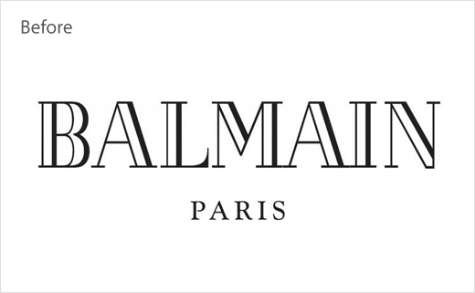 Fashion Brand Balmain Unveils All-New Logo Design - Logo-Designer.co